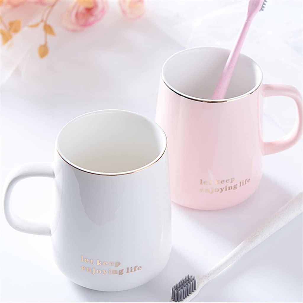UXZDX Toothbrush Cup Couple Mouthwash Cup Ceramic Pair Home Brushing Cup Wash Cup Set Tooth Cylinder Cup