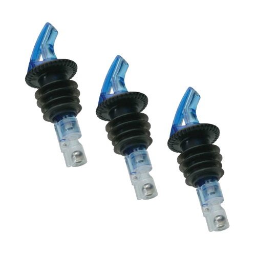 Precision Pour Measured Pourers For OVERSIZE BOTTLES, 2 Oz Blue 3 Per Pack, Made entirely in the USA