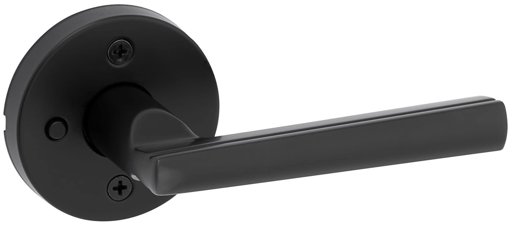 Kwikset 730MRLRDT-26 Montreal Lever with Round Rose Privacy Door Lock with 6AL Latch and RCS Strike Bright Chrome Finish