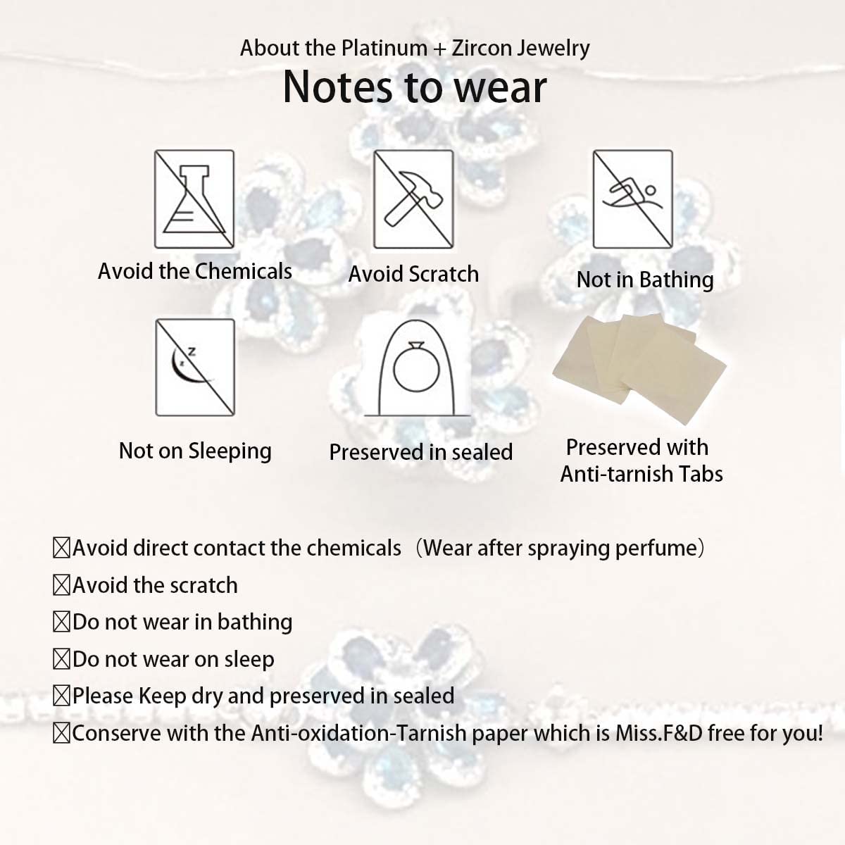 Miss.F&D Eternity Ring Brilliant Diamond Flower Charm Two Color Crystal Camellia Shape Rhinestone Halo Design Statement Platinum Engagement Ring For Women (BLUE)