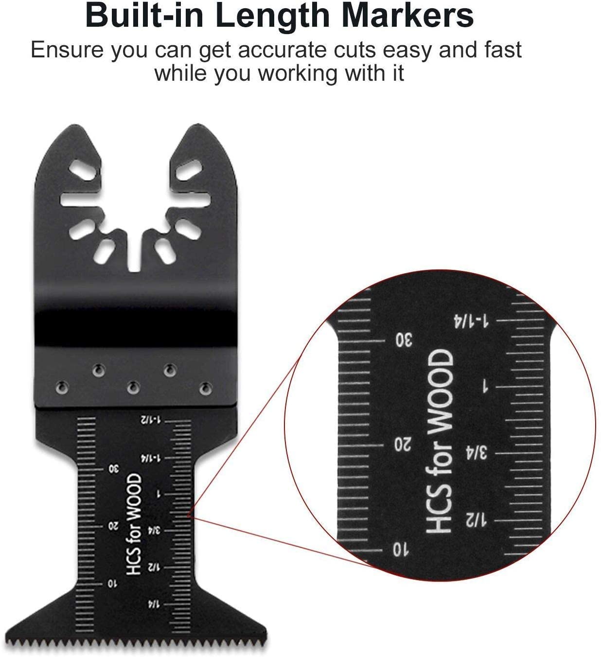 LIGHTIMETUNNEL Oscillating Saw Blades 35 PCS Metal Wood Multitool Blades Quick Release Cutting Blade Fit Dewalt Milwaukee Chicago Rockwell Fein Bosch Multimaster Makita