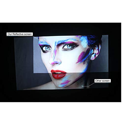 KXDTZ 60 84 100 120 133inch Projector Screen High Brightness Reflective Fabric Cloth Projection Screen Anti-Light Screen (Size : 84 inch)