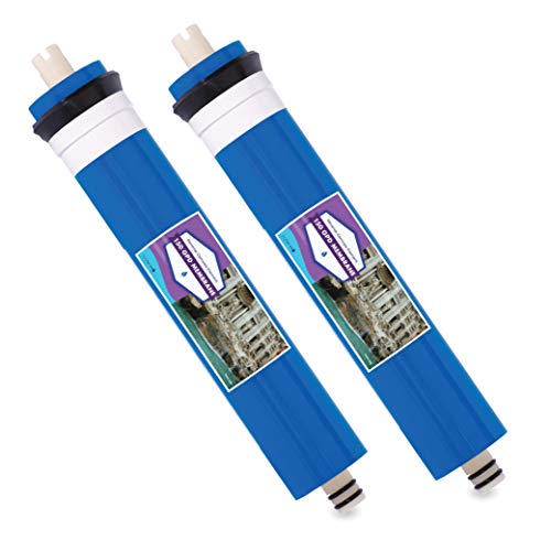Lugano Reverse Osmosis (RO) 150 GPD Membrane Replacement - Two Pack - GE NSF Membrane Roll Sheet - Fits Standard Under The Sink Reverse Osmosis Systems 11.75 x 1.75 inches