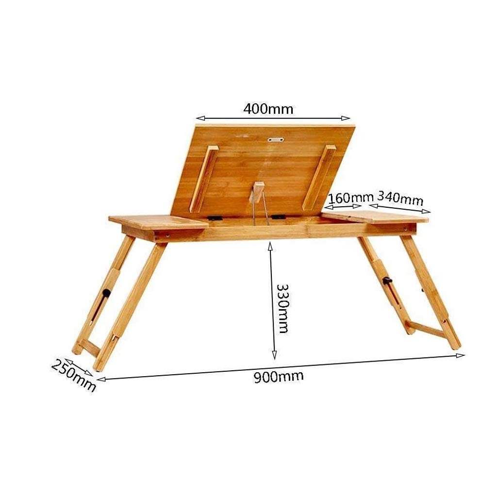 KXDTZ Notebook Computer Desk, Adjustable Portable Computer Desk, Foldable with Tilt Type