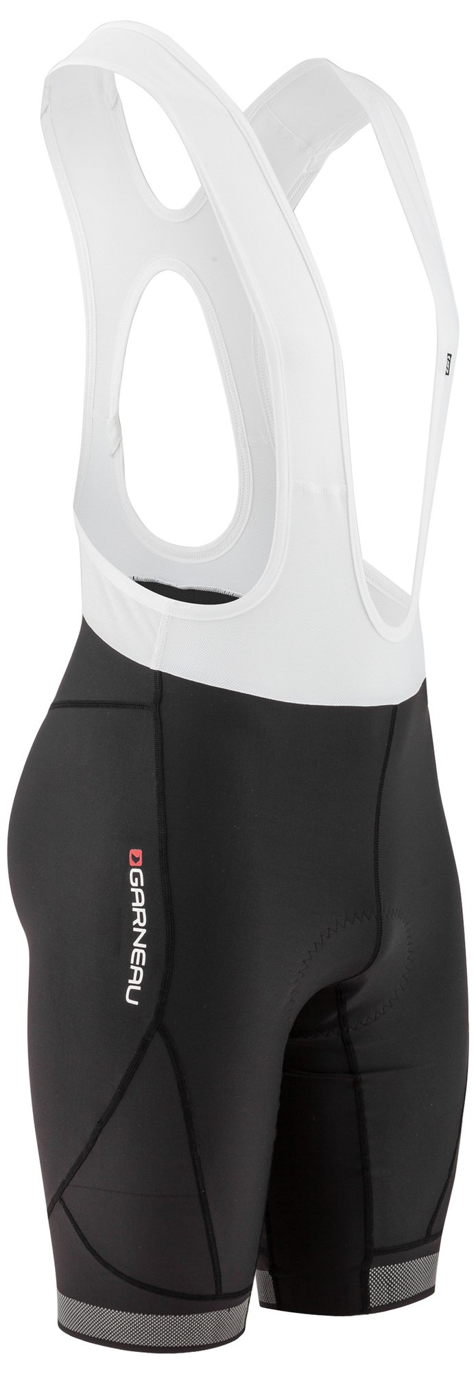Louis Garneau, Men's CB Neo Power Padded, Sleeveless Cycling Bib Shorts, Black/White, X-Large
