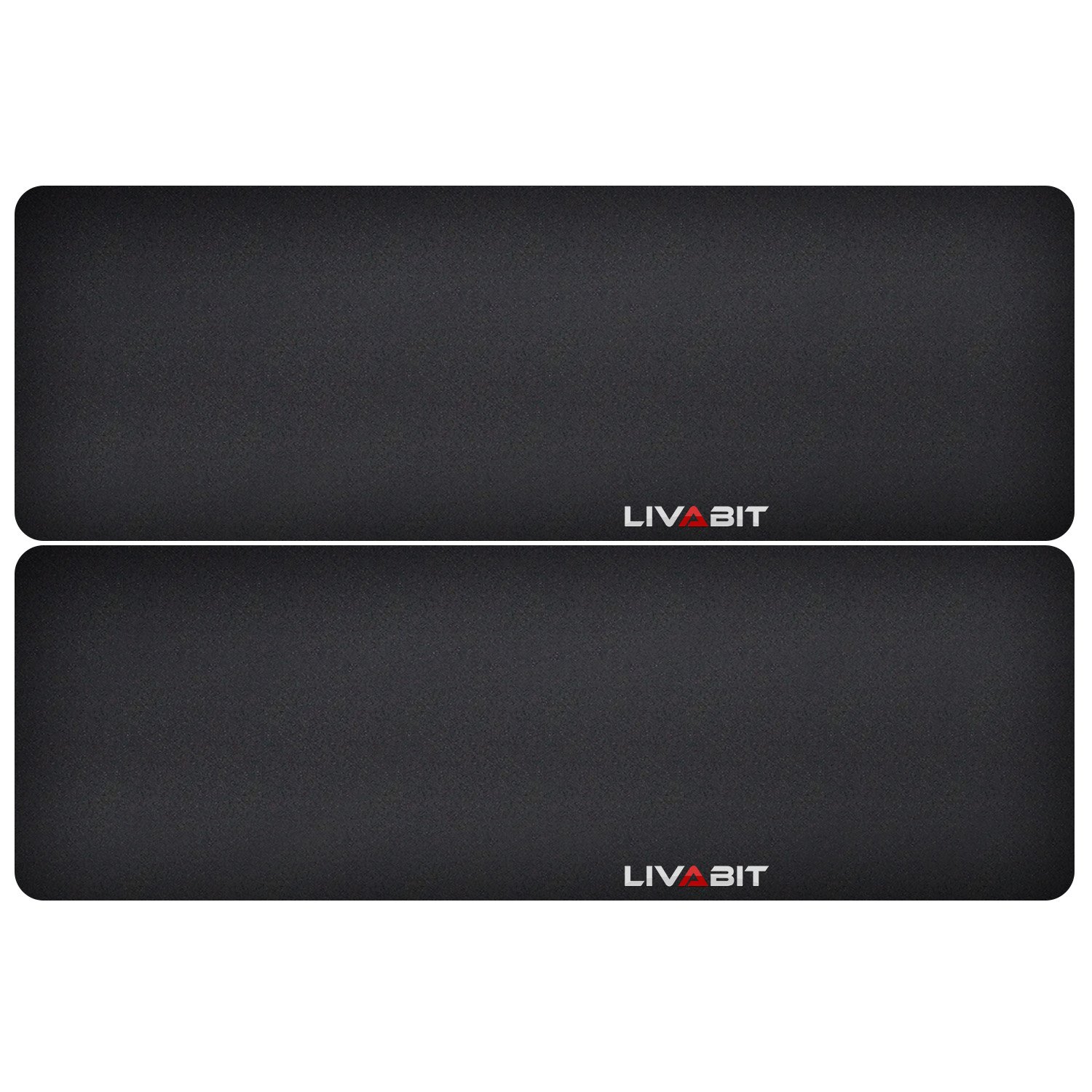 LIVABIT 12" x 36" Gunsmith Cleaning Tool Work Bench Gun Mat Black | 4mm Thickness | 2PK