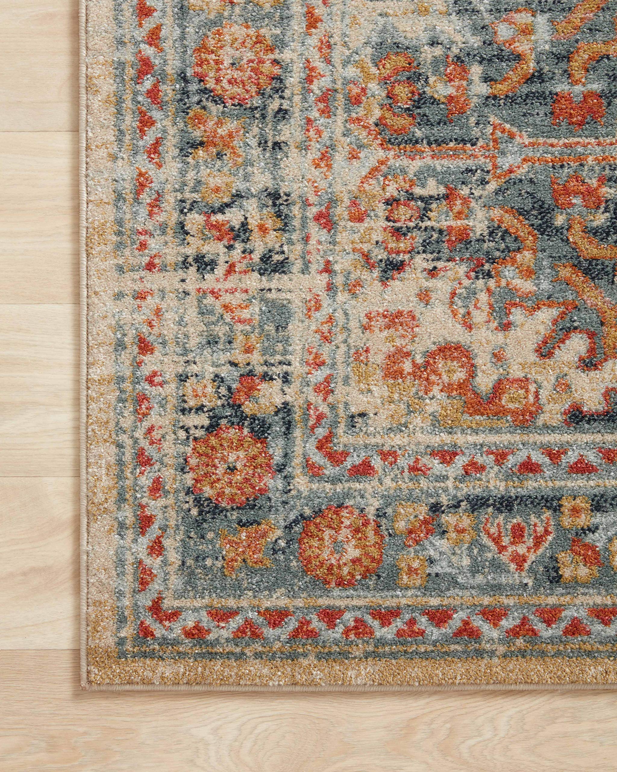 Loloi II Jocelyn Collection JOC-03 Mist/Multi 9'-6" x 12'-6" Area Rug