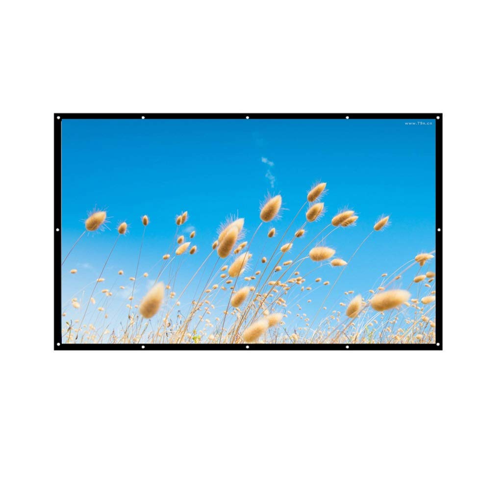 KXDTZ 100 inch 16:9 Portable Projection Screen Projector Screen for Home Theater LED Projector (Size : 84 inch)