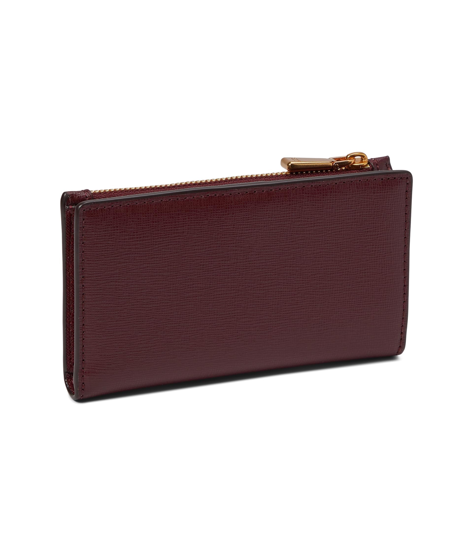 Kate Spade New York Morgan Saffiano Leather Small Slim Bifold Wallet Aegean Teal One Size