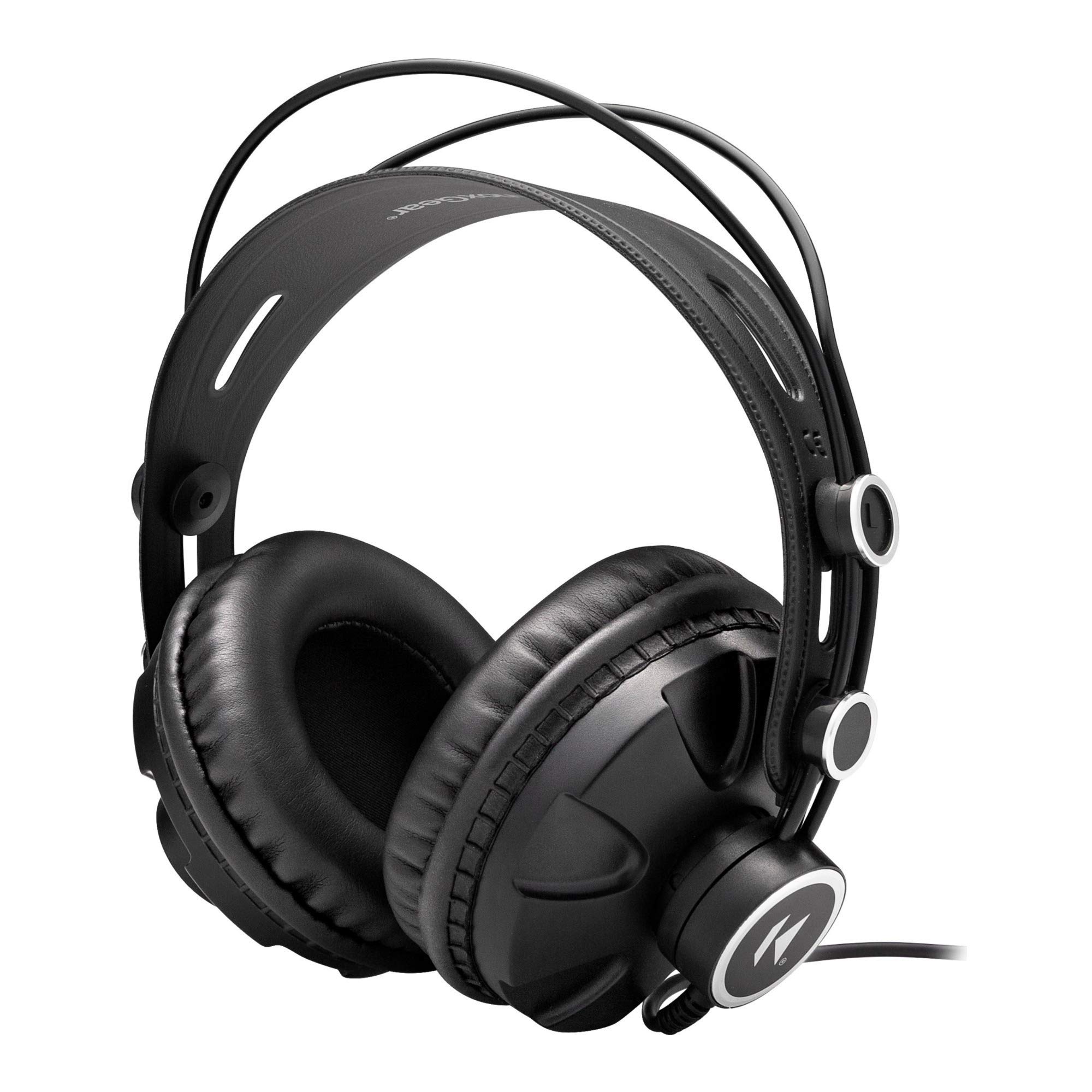 Logitech Z623 400 Watt Home Speaker System Bundle with Closed-Back Studio Monitor Headphones and Audio Cable (3 Items)