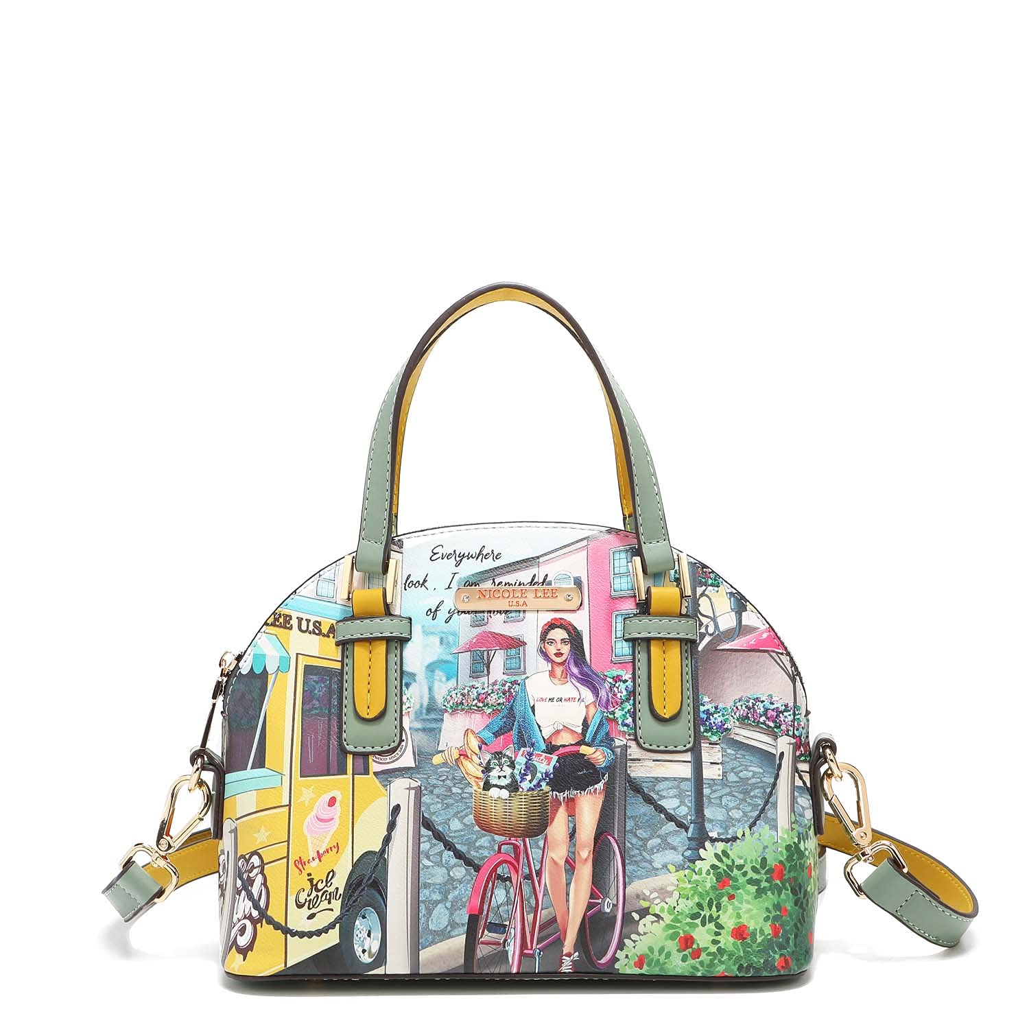 Nicole Lee Cozy Street In Milan 3 Piece Set (Shopper, Mini Satchel, Pouch)