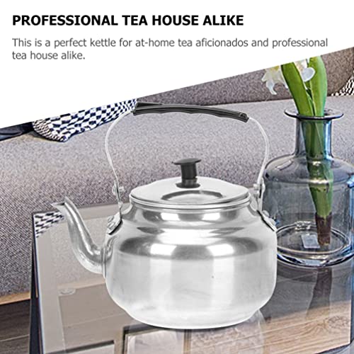 Stovetop Tea Kettle Tea Pot Stainless Steel Tea Kettle Hot Water Teapots with Infuser Coffee Tea Kettle Water Boiler 1.2l for Home Restaurant