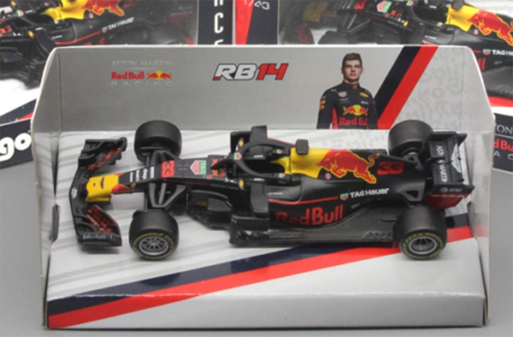 Model Car Sport Scale 1:43 Aston Martin Red Bull RB15 Formula F1 Max Verstappen Model CAR #33 by Bburago