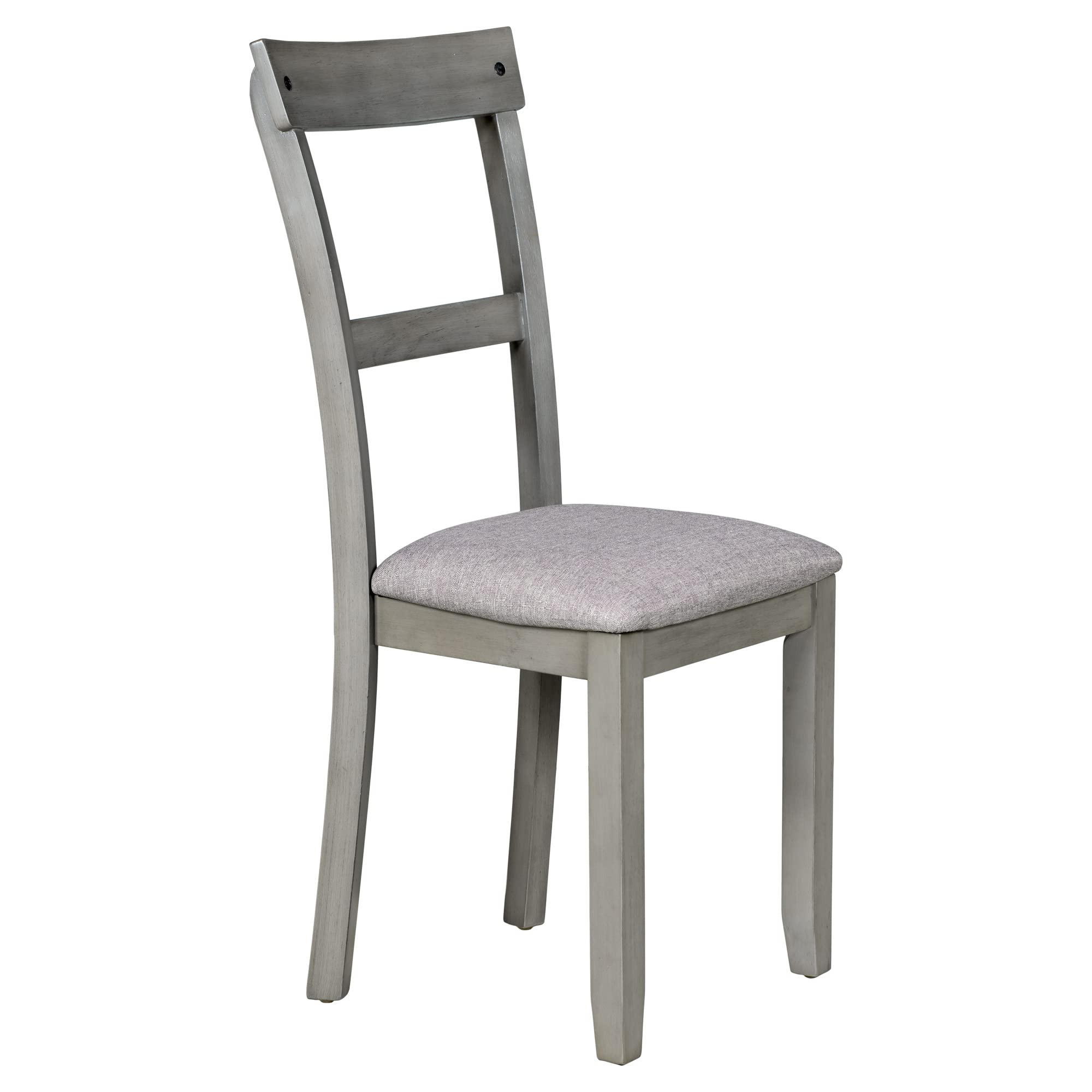 Lepfun Wooden Dining Retro Style 5 Piece, Table and 4 Chairs Home Kitchen Furniture Dinette Set (Grey)