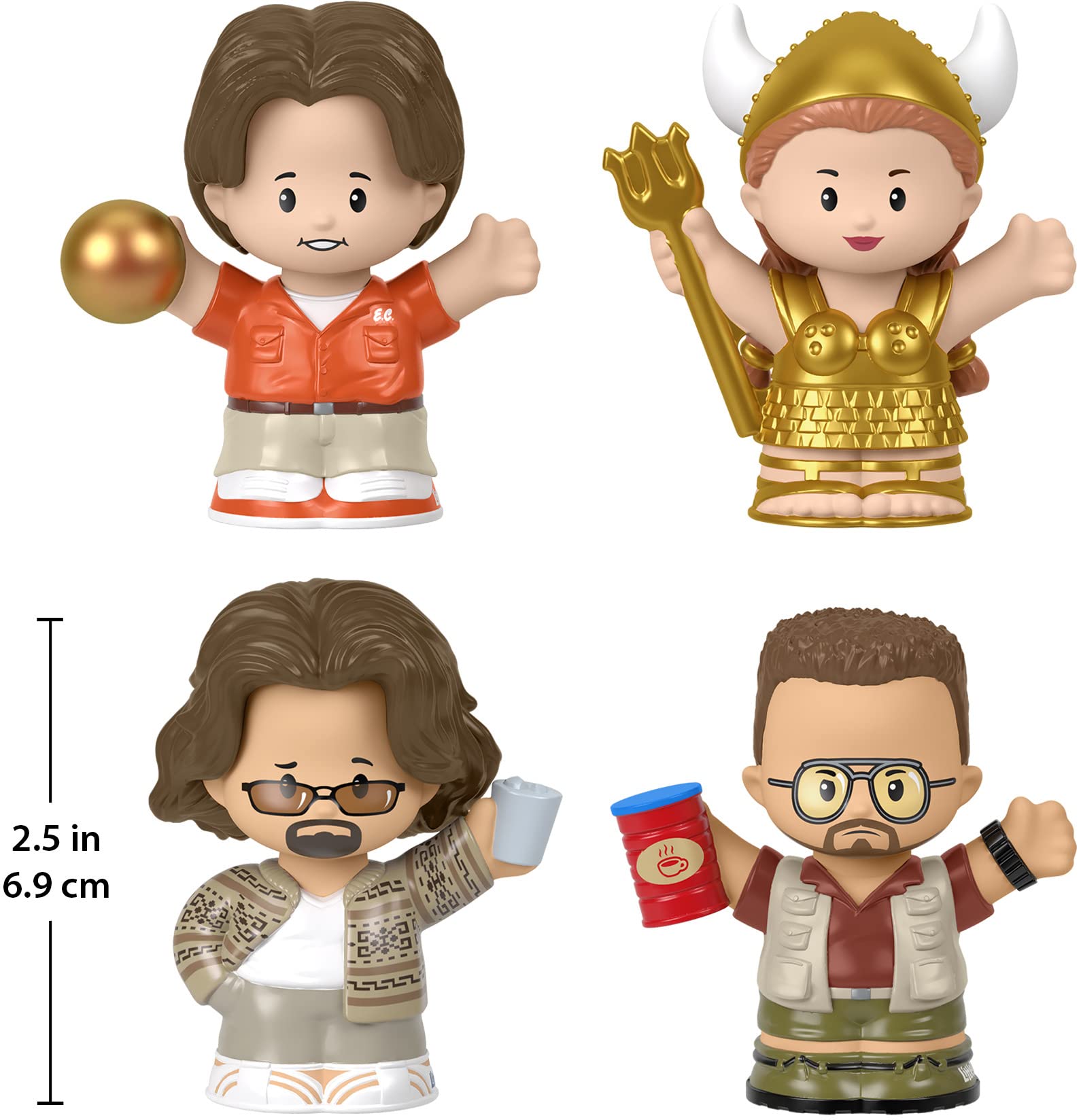 Little People Collector The Big Lebowski Special Edition Set in a Display Gift Box for Adults & Fans, 4 Figures