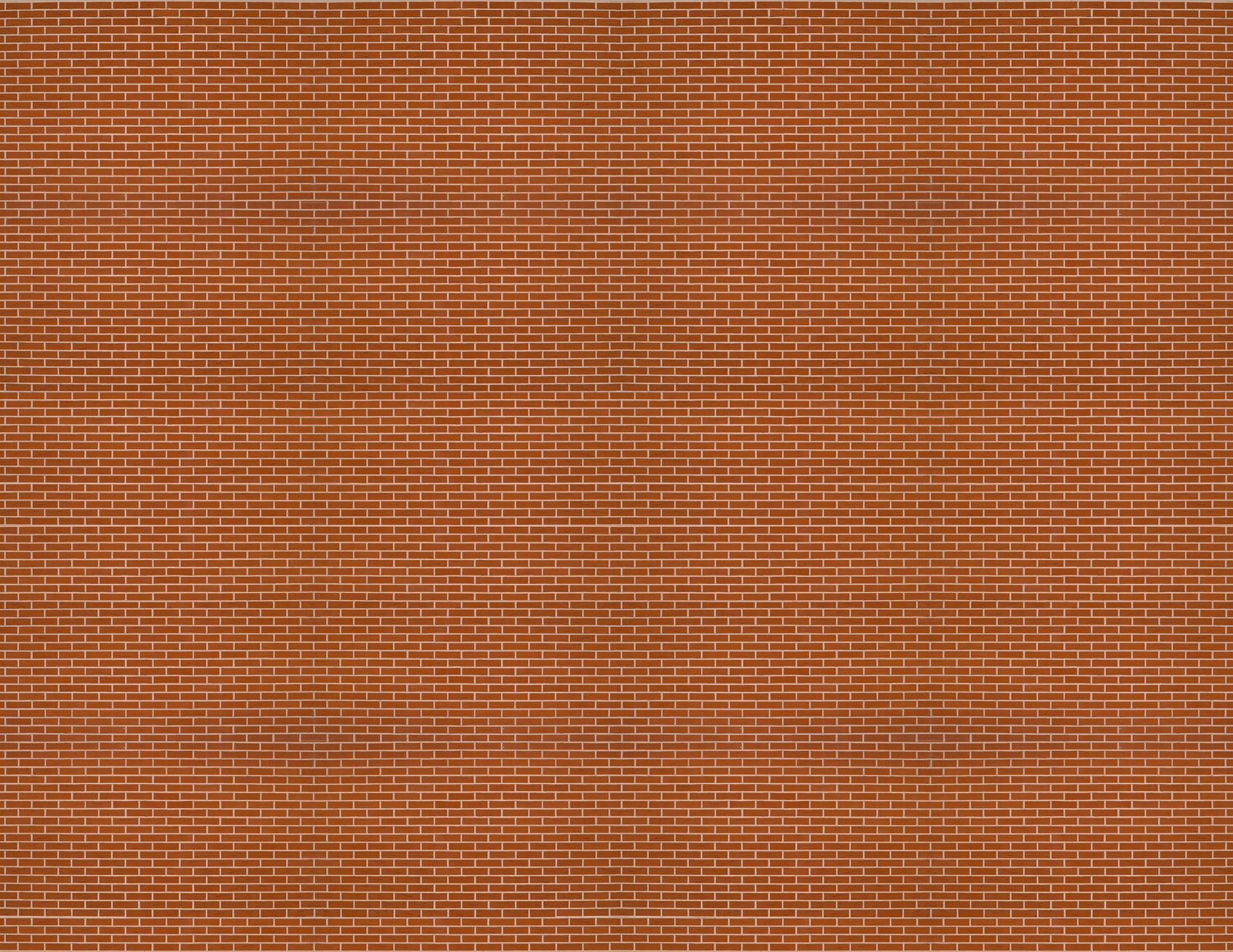 Model Train Scenery Paper -5 Sheets 8.5"x11" (Dark Red Brick, HO Scale)