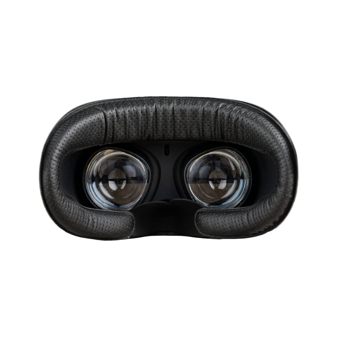 Rebuff Reality VR Facial Vent Soft Interface Bracket & Anti-Leakage Light PU Leather Foam Face Cover Replacement Pad Custom Comfort Accessories 6-Piece Set for Oculus Quest 2 (Black,6-in-1)