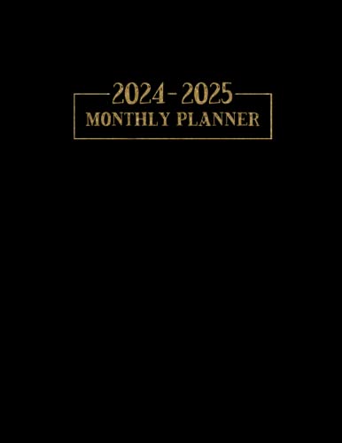 Monthly Planner 2024-2025: Two Year Monthly Planner (January 2024 to December 2025), Monthly Calendar and Organizer with Holidays & Inspirational Quotes (Cute & Simple Cover Design)