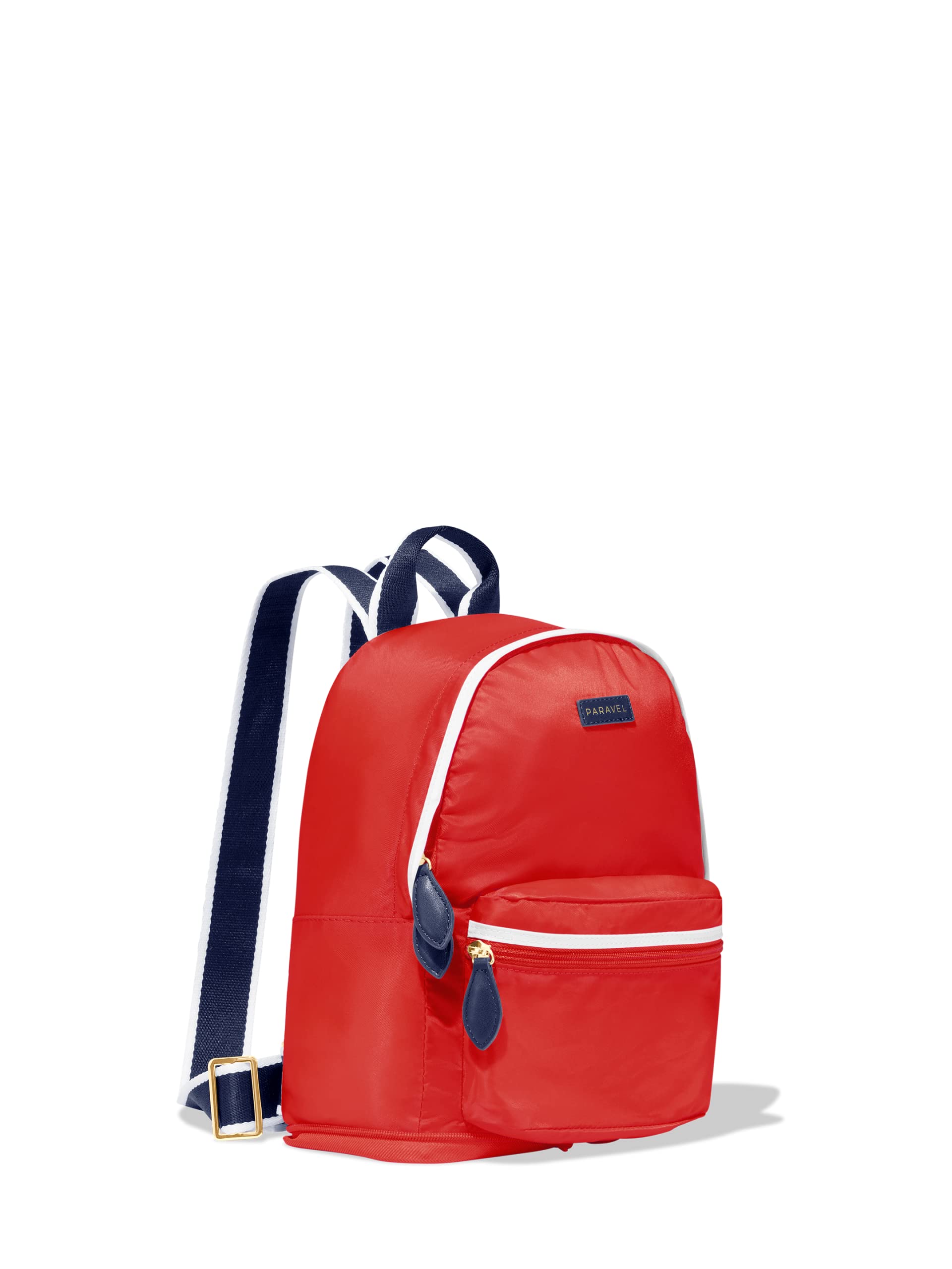 Paravel Fold-Up Mini Travel Backpack | Everyday Lightweight & Packable Nylon Daypack | Bebop Red