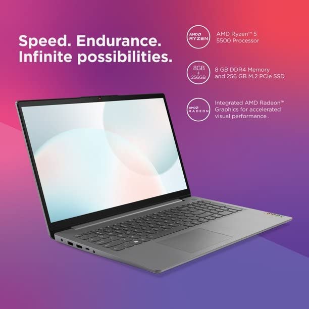 Lenovo IdeaPad 3 15.6" Laptop – AMD Ryzen™ 5 5625U – Full HD 1080P Touch Display – Type-C – Wi-Fi 6 – Fingerprint Reader – Webcam – Windows 11 – W/MOUSE PAD (40GB RAM | 1TB PCIe SSD)