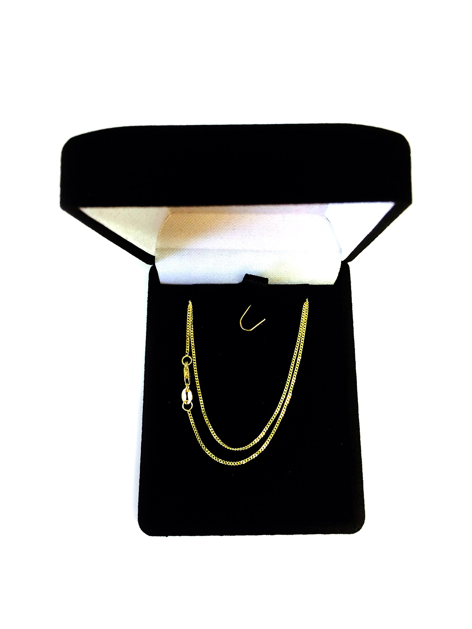 Jewelry Affairs 10k Yellow Real Gold Gourmette Chain Necklace, 1.0mm, 20"