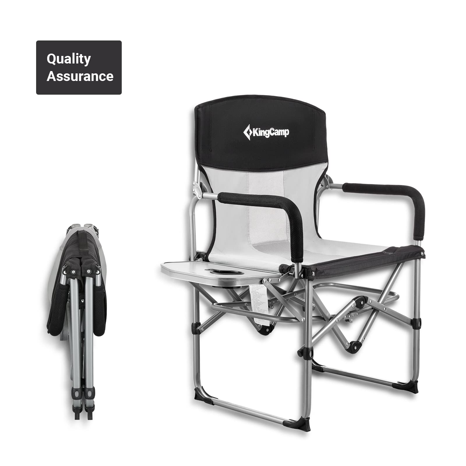 KingCamp KC2010 MediumGrey-USVC, One Size, Black-2 Pack