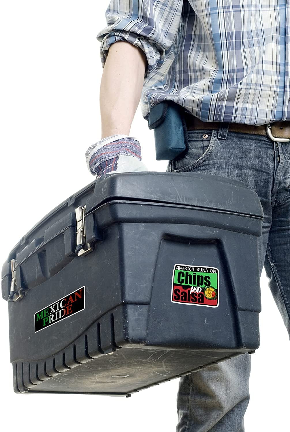Mexican Hard Hat Stickers [50pcs] Mexico Pride - Funny Vinyl Sticker for Tool Box Hardhat Helmet Hood Bumper Laptop Water Bottle, Patriotic Decals for Adults Essential Construction Workers