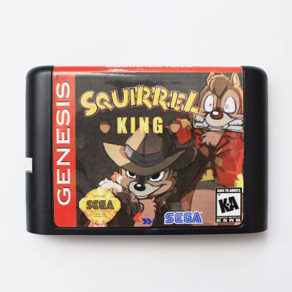 Squirrel King 16 Bit MD Game Card For Sega Mega Drive For Genesis (Black)