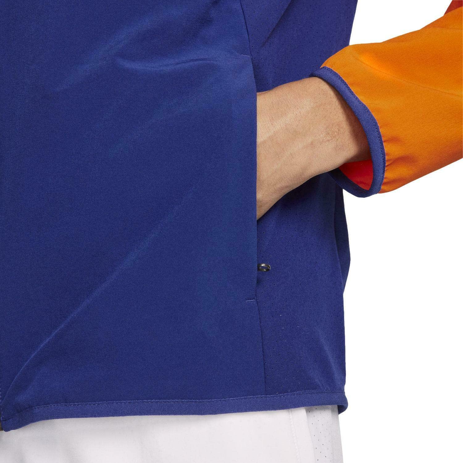 Nike Men's Dri-FIT Rafa Rafael Nadal Full Zip Tennis Jacket (Large, Deep Royal/Orange/White)