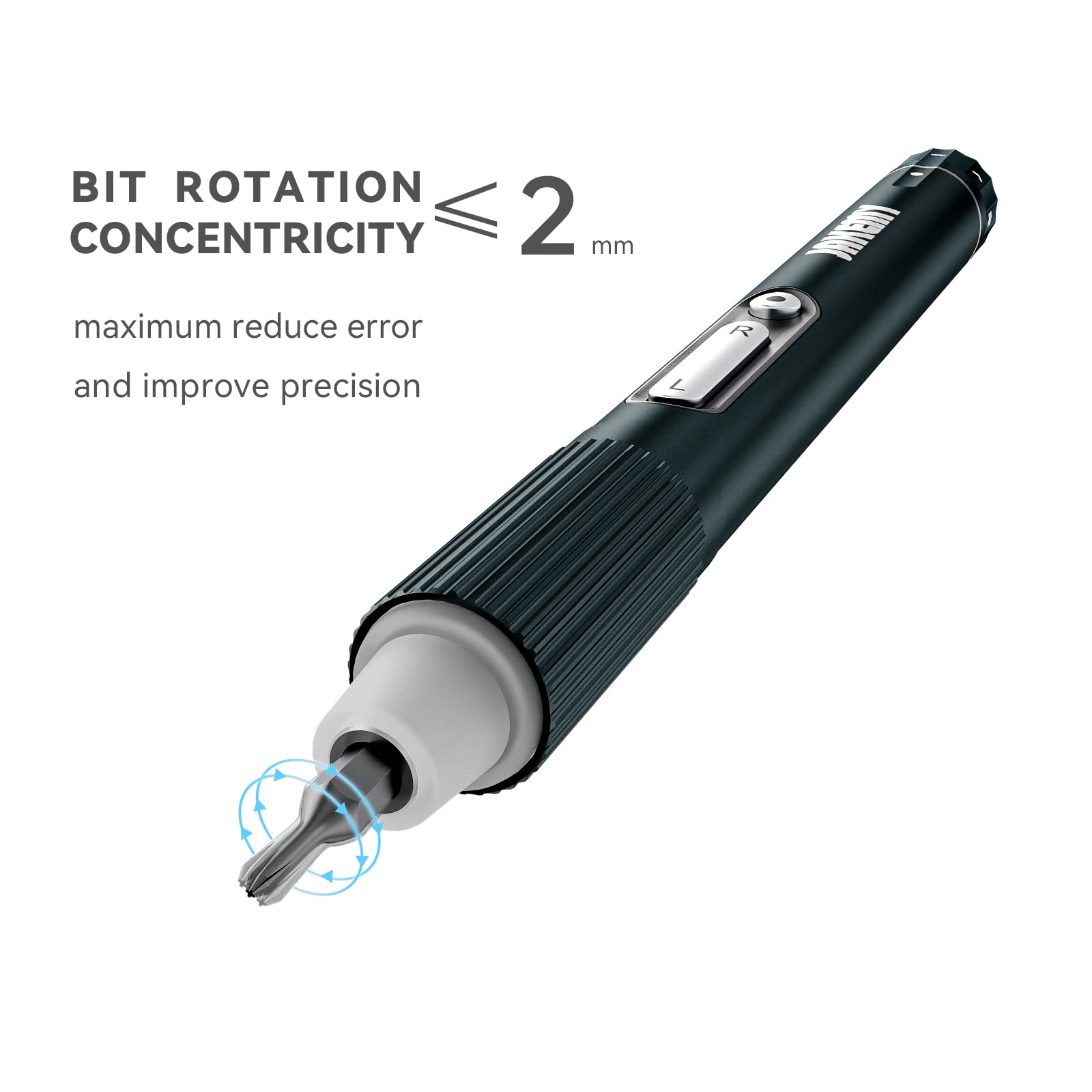 Small Electric Screwdriver, JAKEMY 3 Torque Adjustable Laptop Cordless Screwdiver Set, Rechargeable Mini Computer Screwdriver Kit for Electronics Repair with Shadowless LED Lamp