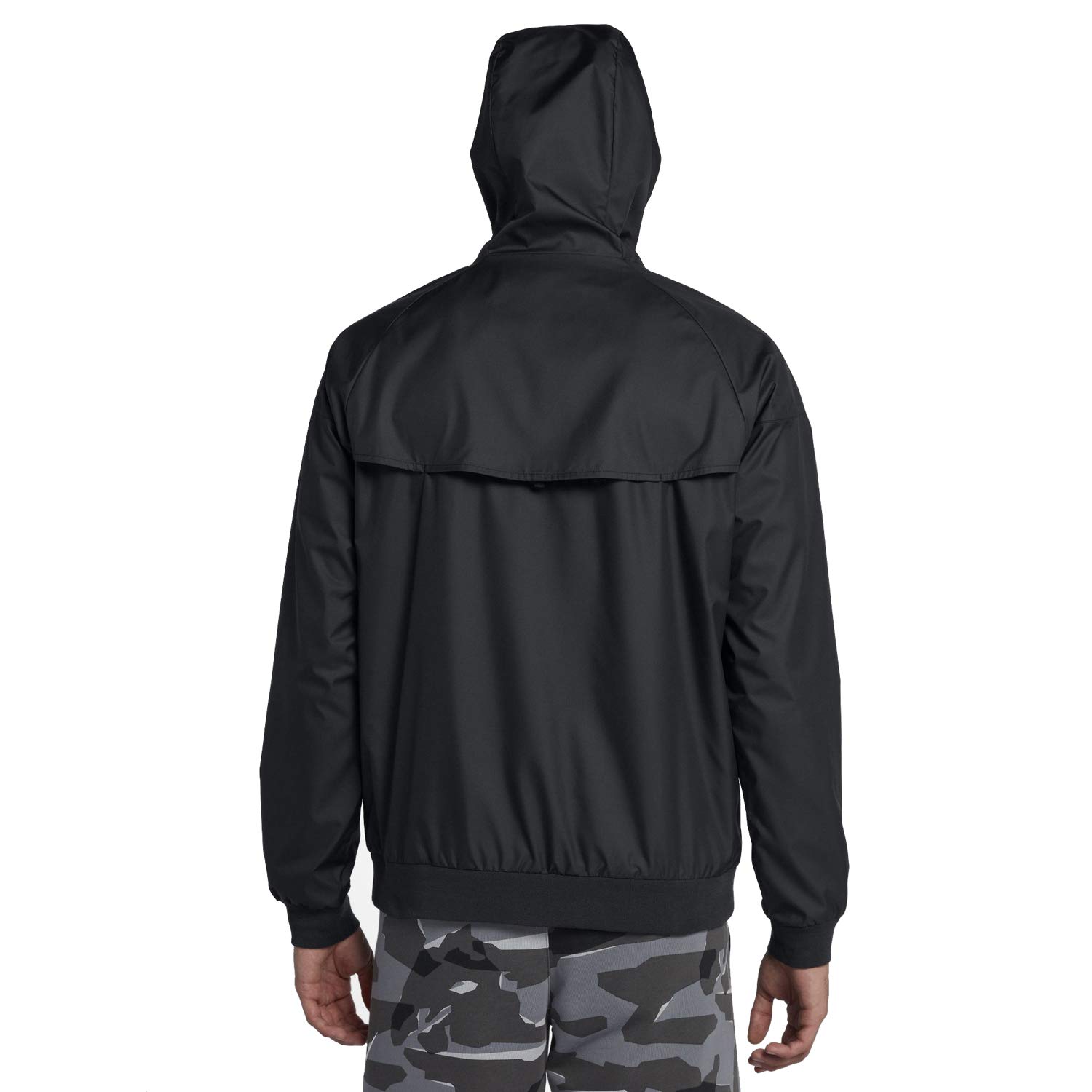 Nike mens Sportswear Windrunner Hooded Coat, Black, Large