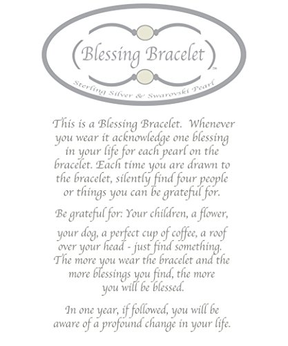 Made As Intended Smaller Bead White Pearl Blessing Bracelet