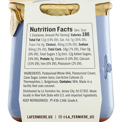 La Fermiere Pressed Lemon Yogurt (Pack of 6)