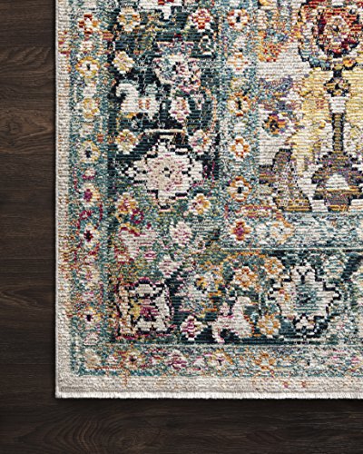 Loloi Silvia X Justina Blakeney Collection Area Rug, 6' x 8'8", Stone/Teal