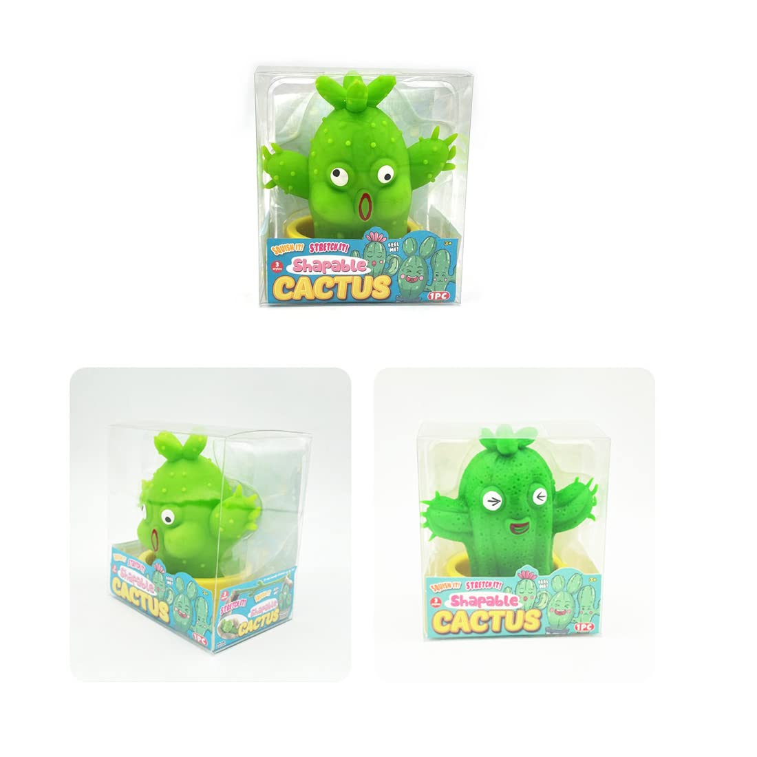 Squishy Fidget Sensory Stress Cute Cactus Toys for Children Adults Teens Kids Decompression Squeeze Relief Calming Toys ,Anxiety Relief