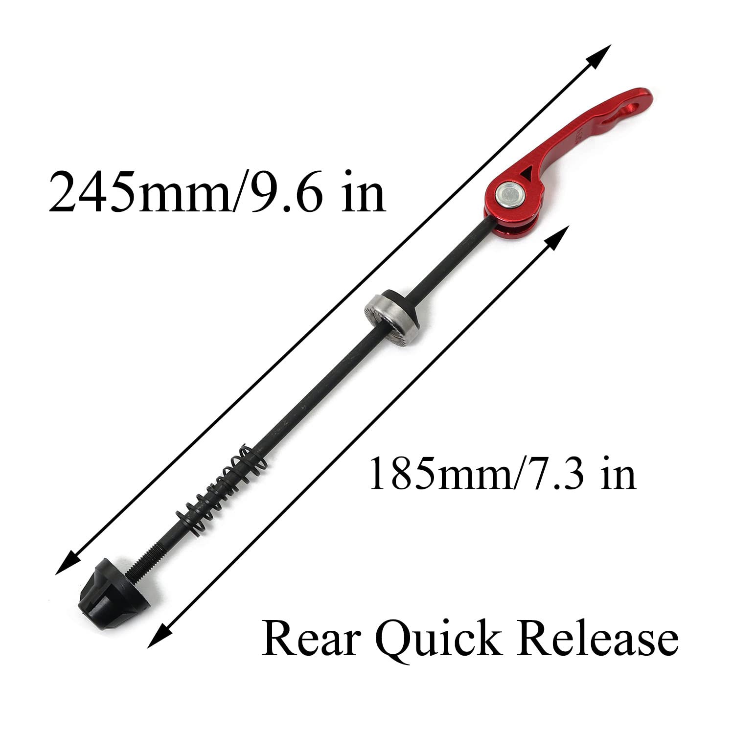 Pro Bamboo Kitchen Bike Wheel Hub Front and Rear Skewers Clip MTB Mountain Bicycle Accessories Cycling Tools Quick Release Bolt Lever Axle Set Red