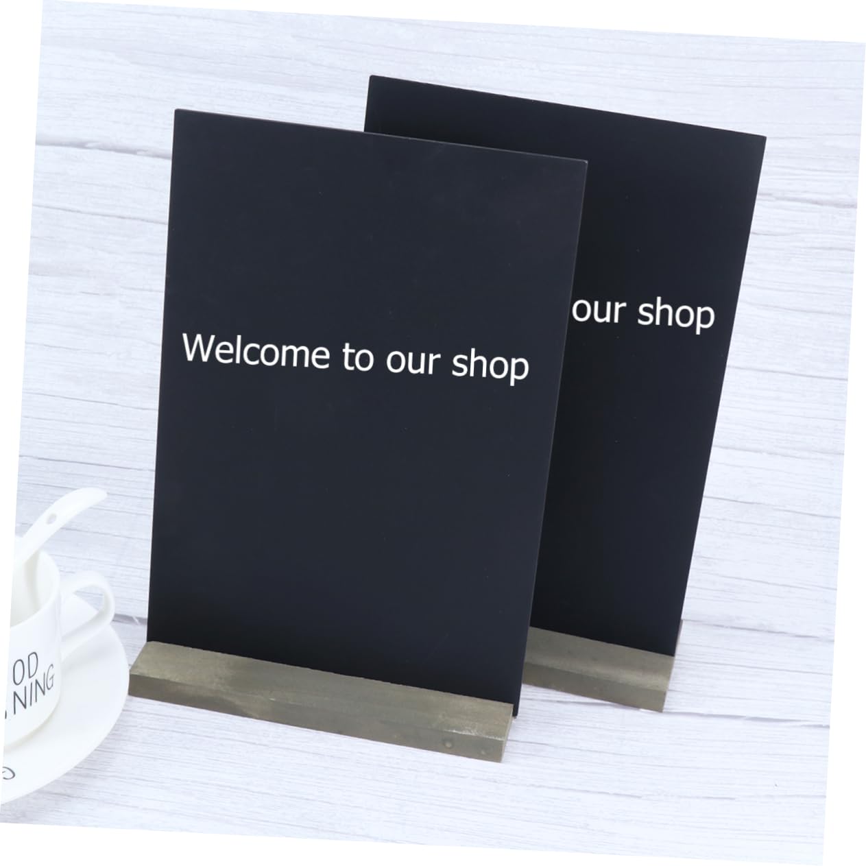 MAGICLULU 6pcs Mini Blackboard Chalkboards School Sign Farmhouse Kitchen Chalkboard Wedding Place Mini Writing Board Wedding Signs Mini Chalkboard Double-Sided Blackboard Simple Bamboo Food