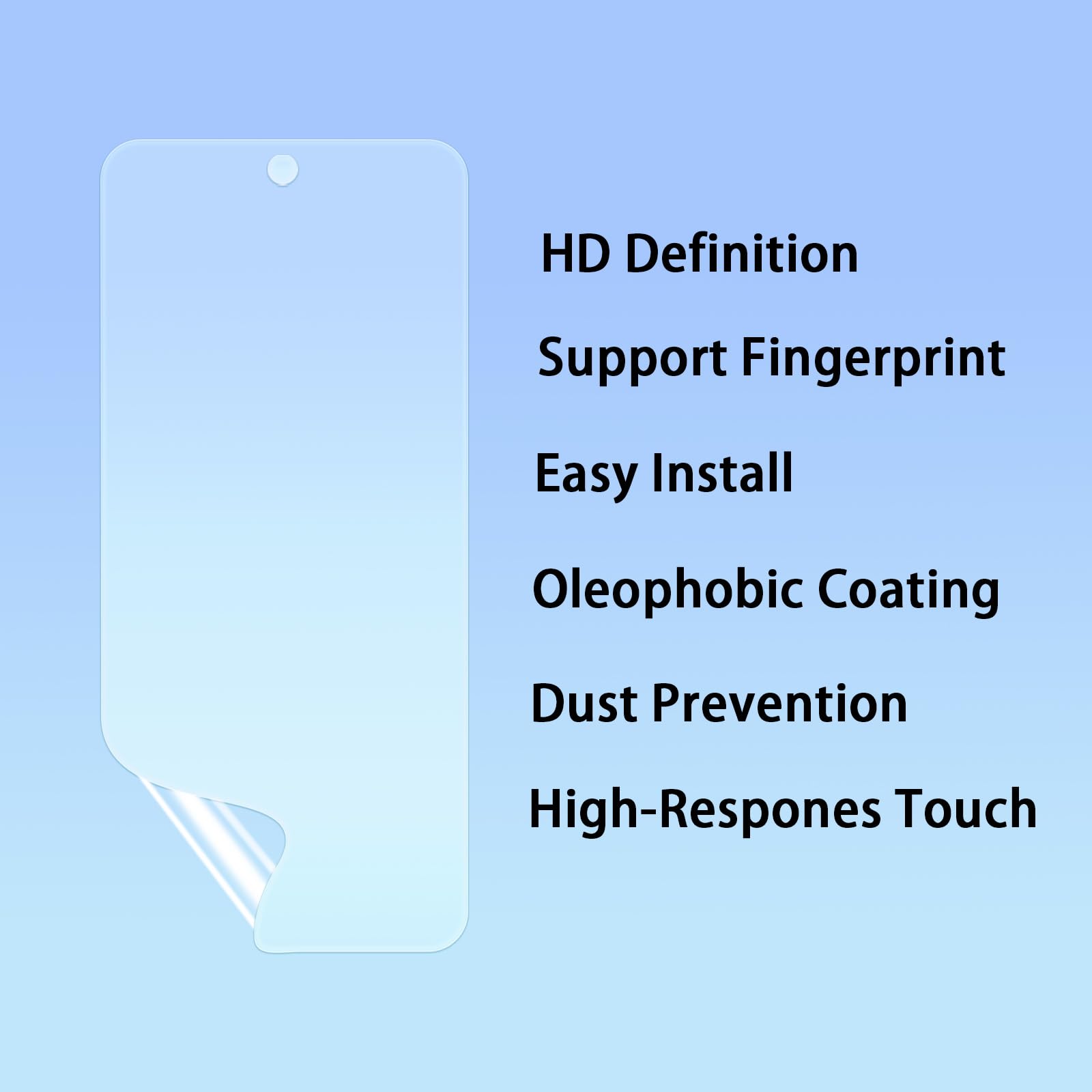 LOOKSEVEN 3 Pack Hydrogel Film For Samsung Galaxy S23 Plus Transparent Soft TPU Screen Protector Compatible with Samsung Galaxy S23 Plus, High Sensitivity Protective Film (Not Tempered Film)
