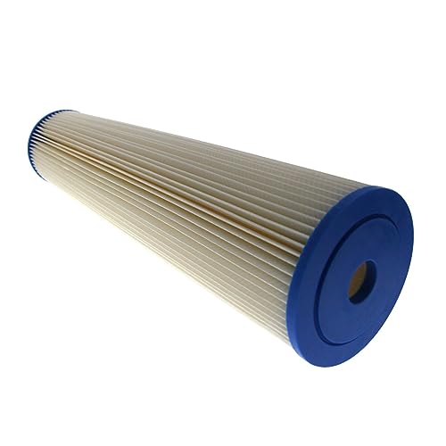 Tier1 50 Micron 20 Inch x 4.5 Inch | 2-Pack Pleated Cellulose Whole House Sediment Water Filter Replacement Cartridge | Compatible with Pentek ECP50-BB, 4PAY5, 255496-43, Home Water Filter
