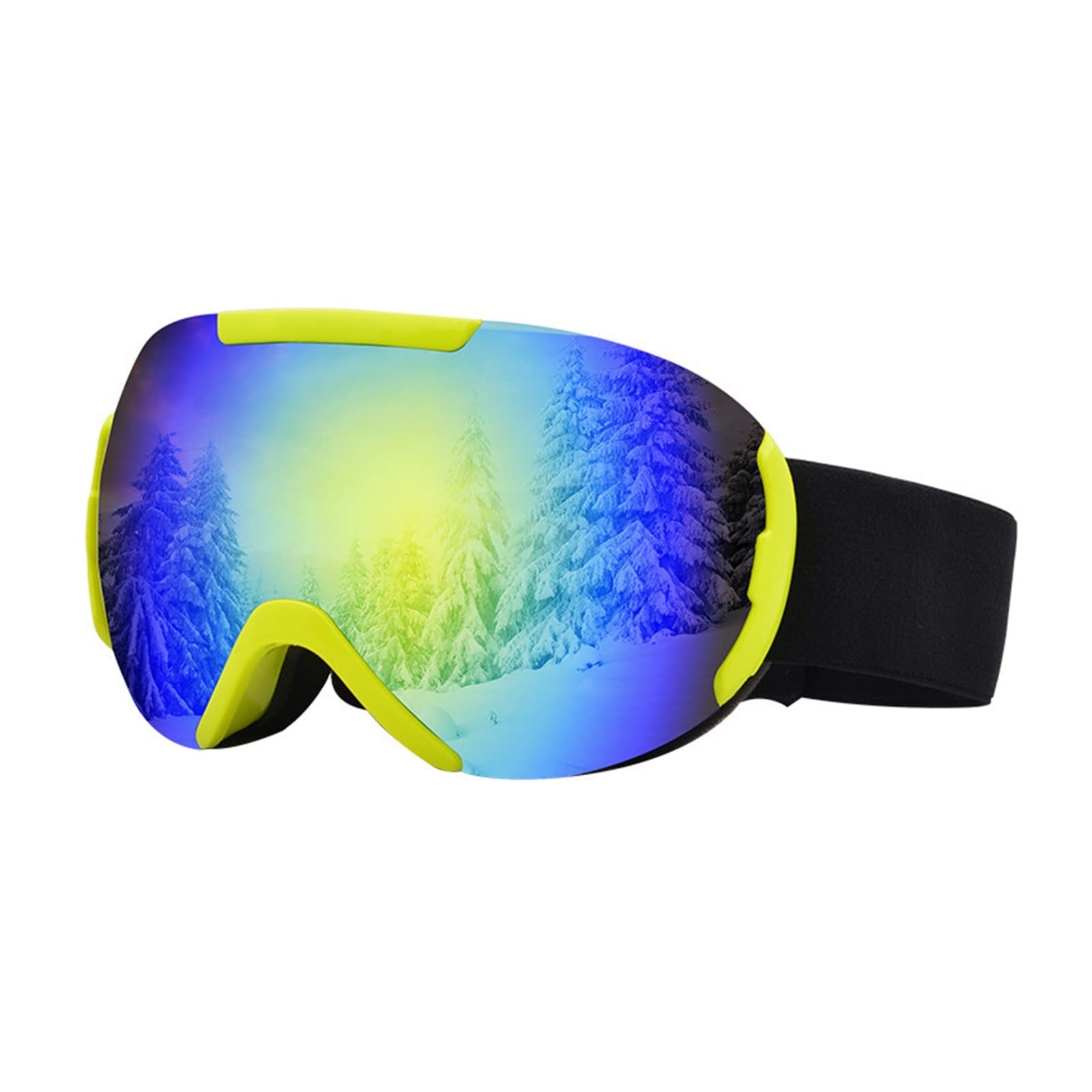 Quality Durable High Clear PC Electroplated Lenses Anti Fog Windproof Unisex Designer Ski Goggle For Climbing Skiing