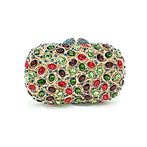 MJWDP Bridal Wedding Party Purses Purses Women Evening Party Wallet Diamonds Crystal Clutches (Color : D)
