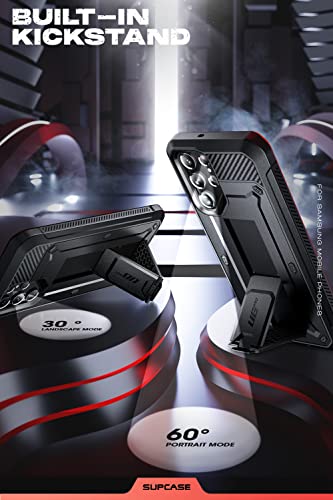 SUPCASE Unicorn Beetle Pro Series Case for Samsung Galaxy S22 Ultra 5G (2022 Release), Full-Body Dual Layer Rugged Belt-Clip & Kickstand Case Without Built-in Screen Protector (Black)