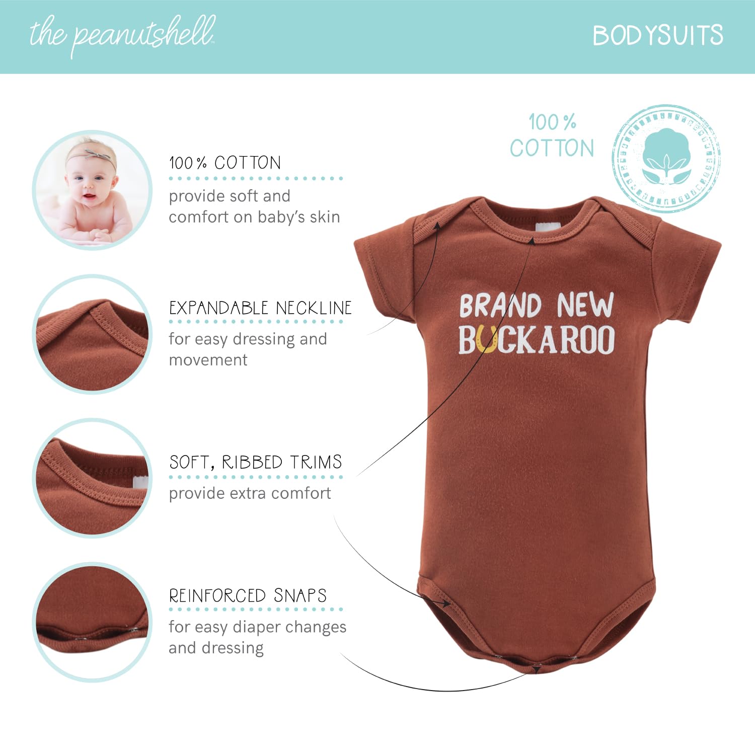 The Peanutshell Newborn Clothes & Accessories Gift Set for Baby Boys, 16 Piece Layette Set, Fits Newborn to 3 Months