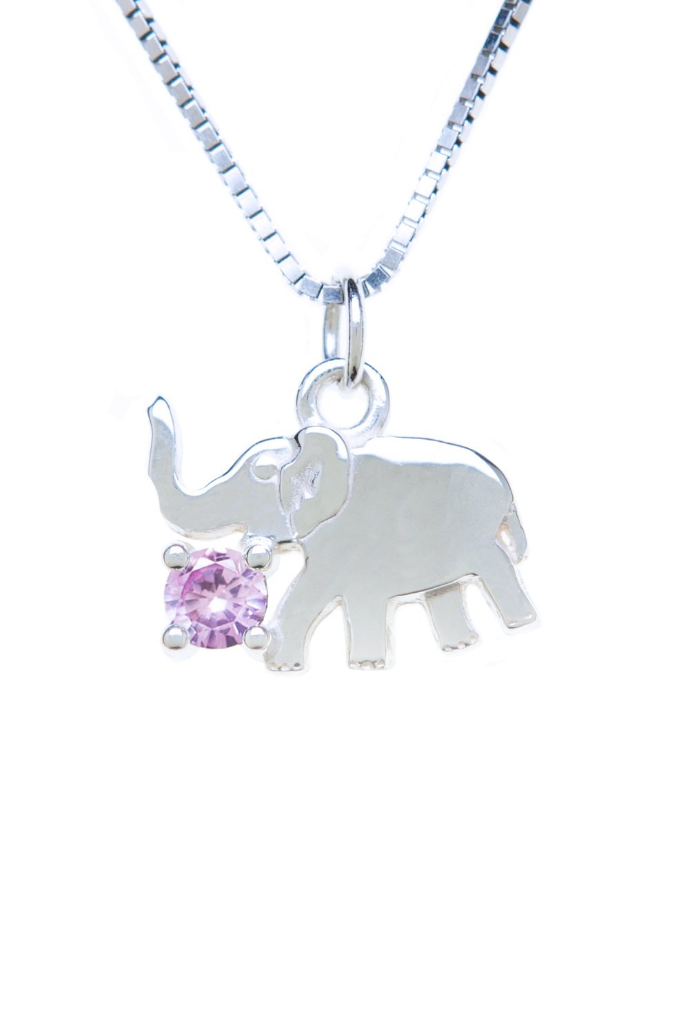 Kyle Jewelry Sterling Silver Pendant Charm Elephant October