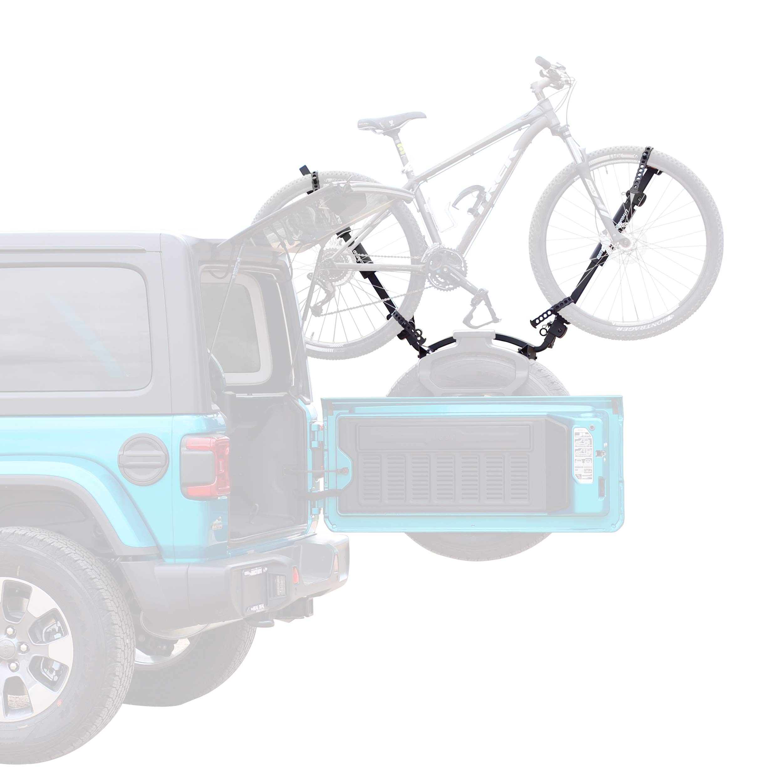 Let's Go Aero TireBiter 2-Bike VRack Carrier for Spare Tires | Back-up Camera Compatible (Model B00987)
