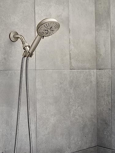 Moen Hydro Energetix Spot Resist Brushed Nickel Detachable Handheld Shower Head, 200H0SRN