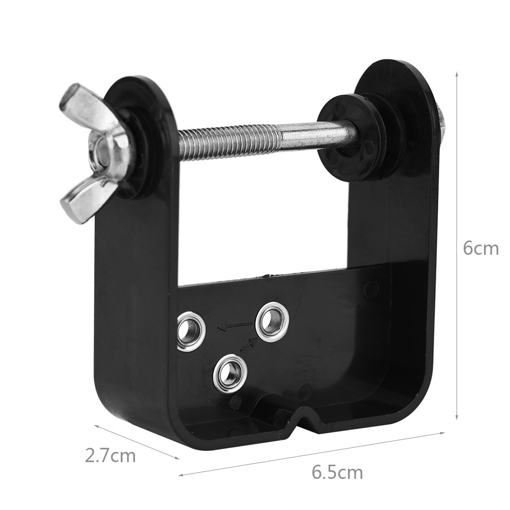 plplaaoo Archery Bowstring Serving Thread Jig Archery Bow Strings Server Bowstring Serving Jig Tool for Recurve Compound Bow, Aluminium Alloy and Plastic(Black), Bow Serving String Bow String arc