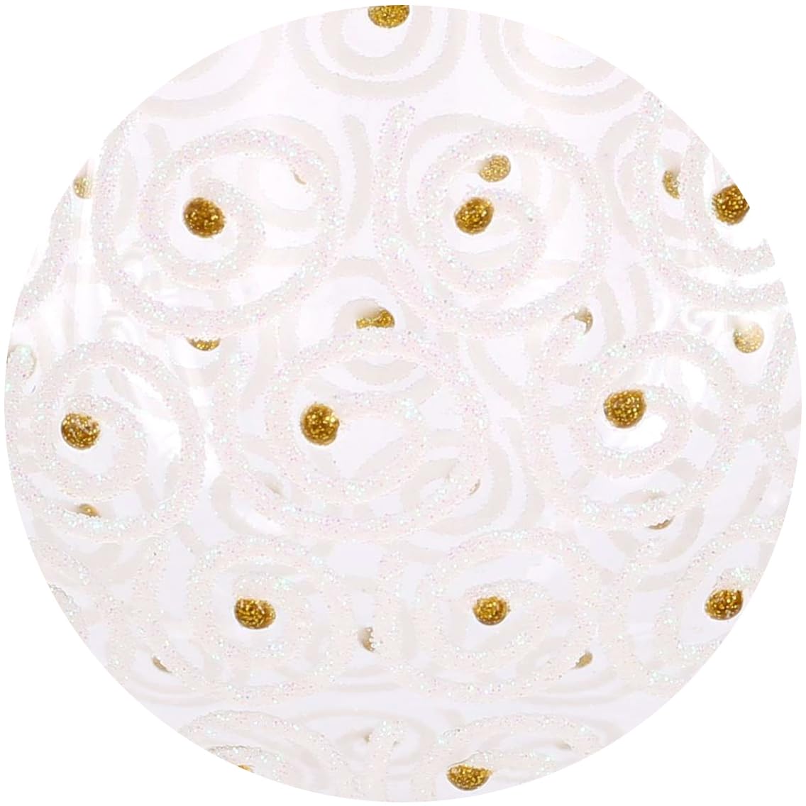 Pavilion Gift Company 24 Oz Hand Painted Large Glass Wine A Little Laugh A Lot-White Sparkle Swirl, Gold