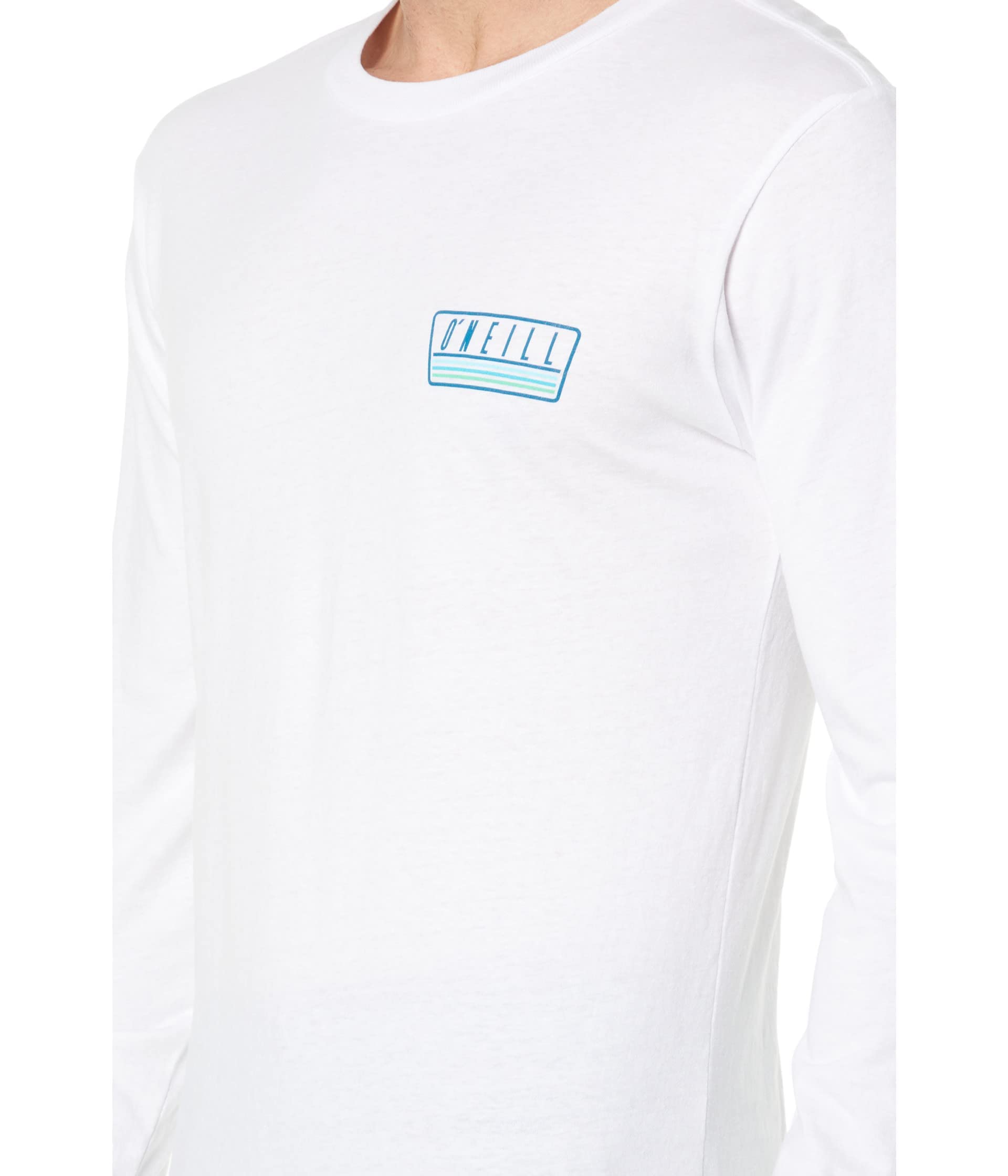 O'NEILL Mens Headquarters Graphic Long Sleeve T-Shirt, White 2, L