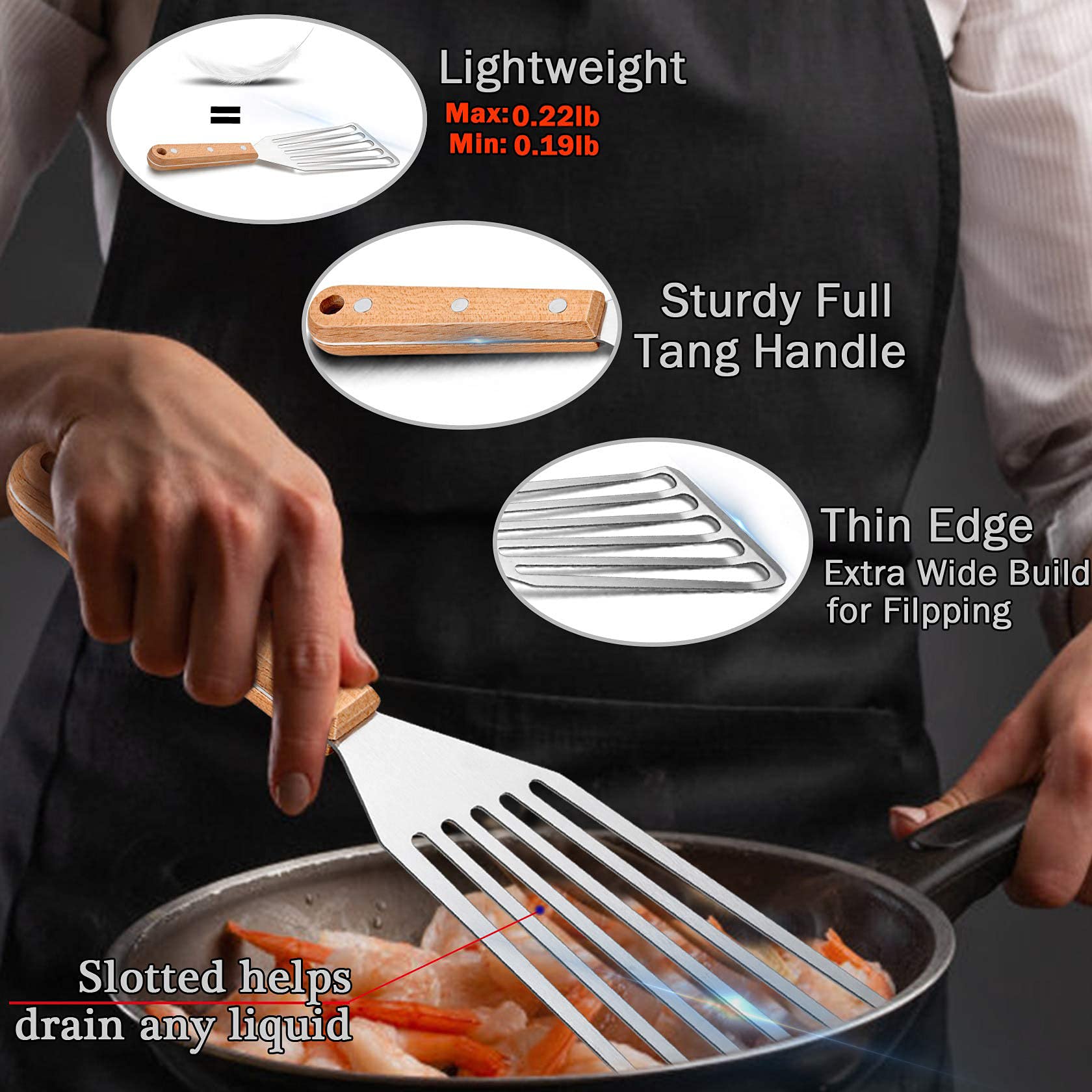 Leonyo 20 PCS Kitchen Utensils Set with Holder, Silicone Cooking Utensil Set Plus Metal Spatulas, Kitchen Gadgets Tools with Spatulas, Turners, Spoons, Tongs, Wooden Handle, Black